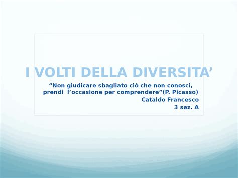 I Volti Della Diversità Docsity