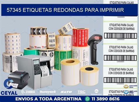 57345 Etiquetas Redondas Para Imprimir Industria Textil