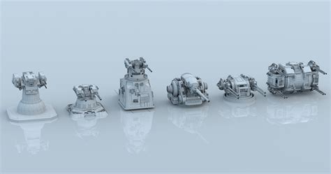 Spaceship Kitbash Parts Superhive Formerly Blender Market