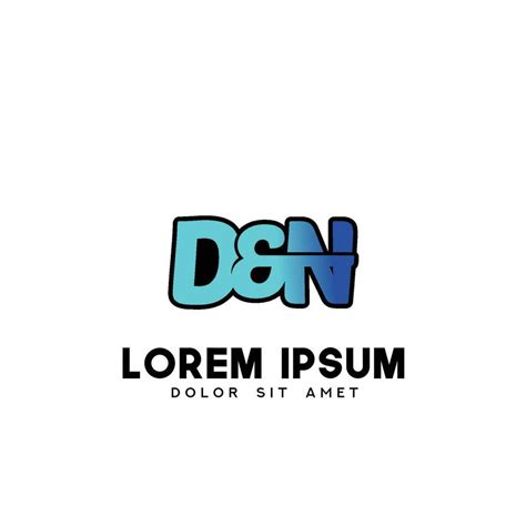 Dn Initial Brush In Circle Frame Template Design 29886665 Vector Art At Vecteezy