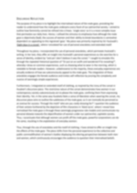Solution Hsc English Advanced Discursive And Reflection Studypool