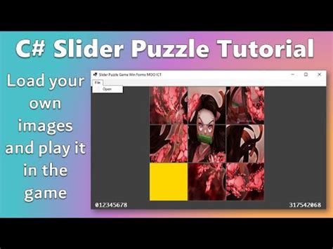 GitHub Mooict Image Slider Puzzle Game WIn Forms MOO ICT Image