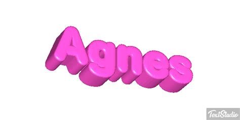 Agnes Name Animated  Logo Designs
