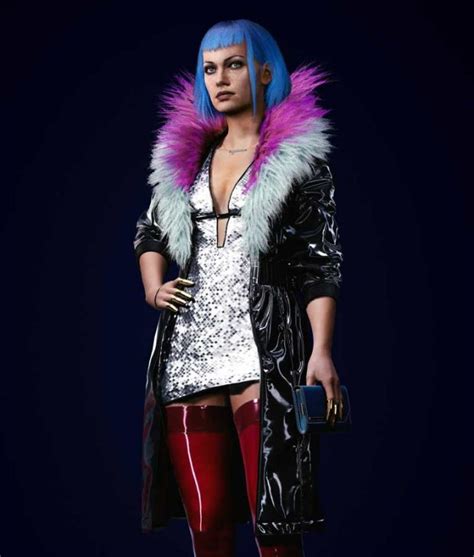 Buy Cyberpunk 2077 Evelyn Parker Leather Coat Evelyn Parker Fur Coat