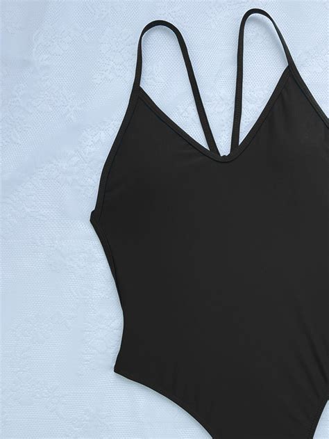 Sexy Thong One Piece Swimsuit Women Ring Linked High Waist Bathing Suit
