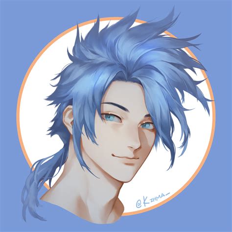 Kzhma Blue Haired Boy How To Draw Manga How To Draw Manga Commentary Derivative Work