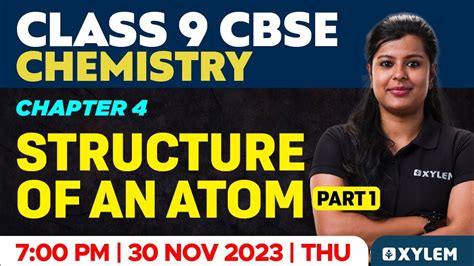 Class 9 Cbse Chemistry Chapter 4 Structure Of An Atom Part 1