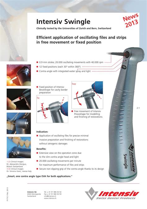 Intensiv Swingle E1 By Intensiv Sa Issuu