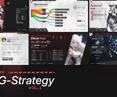 Artstation Game Ui Jrpg Strategy Template Game Assets