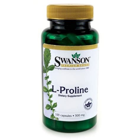 Swanson Л-Пролин L-Proline 500 mg - 100 капсул купить недорого, цена от ...