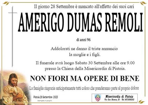 Amerigo Dumas Remoli Reportpistoia
