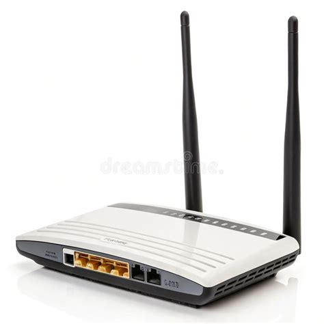 Wi Fi Router Isolated On White Background Stock Illustration Illustration Of Modern