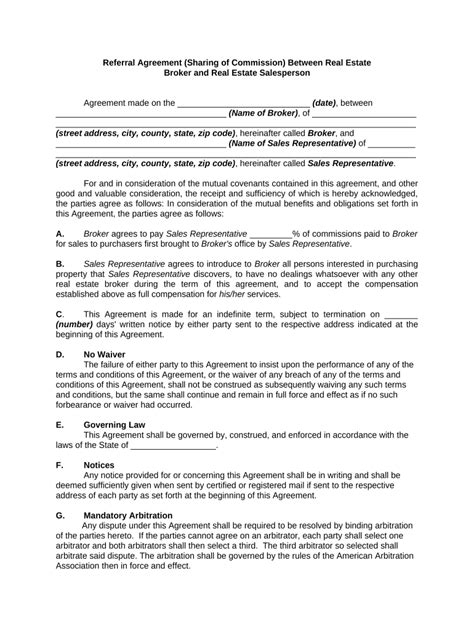 Referral Agreement Estate Complete With Ease Airslate Signnow