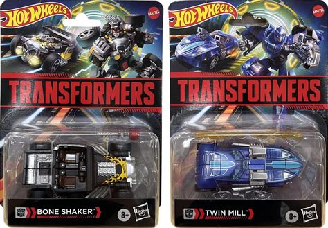 Hot Wheels X Transformers Bone Shaker And Twin Mill