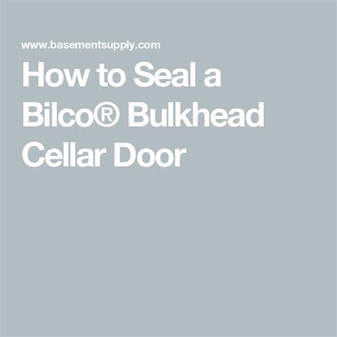Bulkhead Doors Cellar Artofit