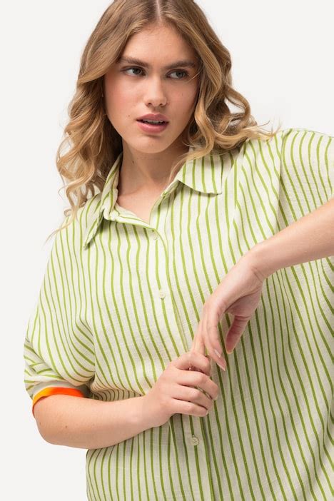 Camicia Dal Taglio Oversize In Misto Lino Con Collo Da Camicia E Mezze