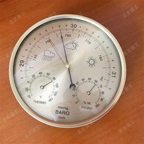 工廠價 直徑180mm溫濕度計氣壓表三合一多功能晴雨表家庭氣象站氣候客廳 蝦皮購物
