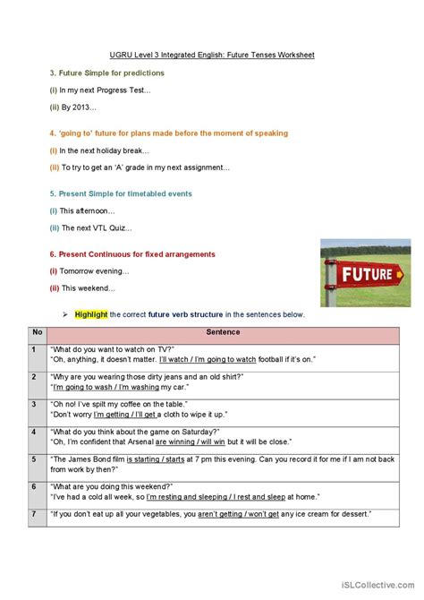 Future Tenses Deutsch Daf Arbeitsblätter Pdf And Doc