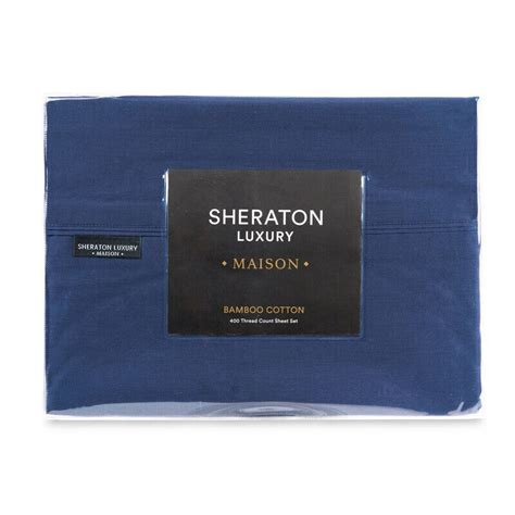 Buy Sheraton Luxury Maison Cooling Bamboo Luxe Sheet Set Deep Blue