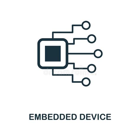 Embedded Device Icon Monochrome Style Design From Machine Learning
