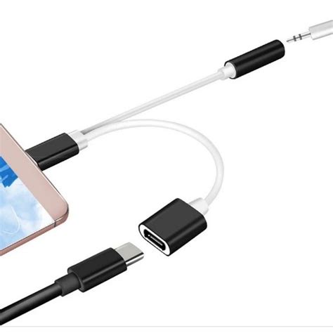 Jual Kabel Spliter Cable Audio Converter Type C To Jack Earphone