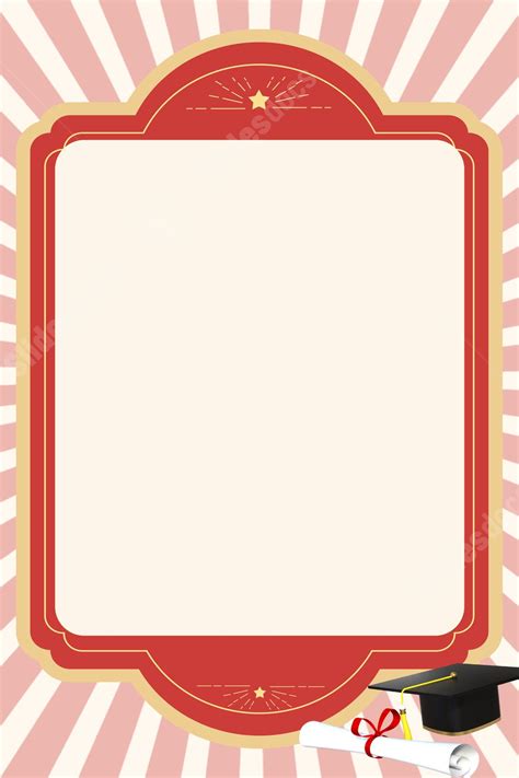 Creative Bachelors Degree Brings Joyful News Page Border Background