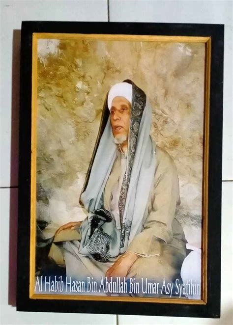 Hiasan Dinding Poster Habib Hasan Bin Umar As Syathiri Plus Bingkai