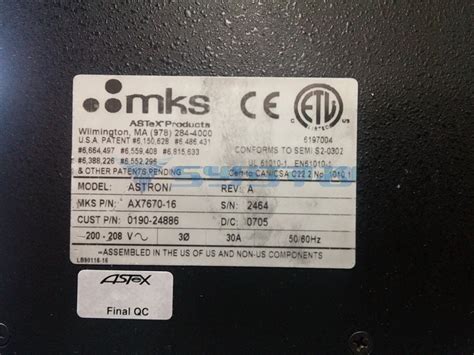 Semiconductor Equipment Spare Parts Systa