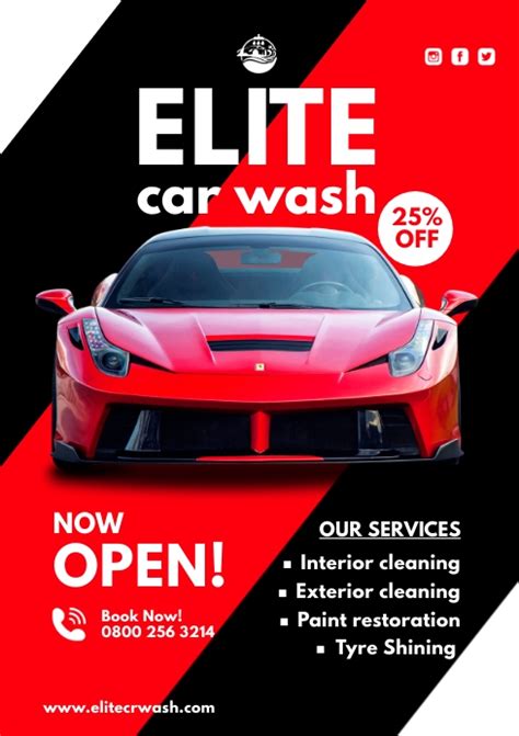 Car Detailing Flyer Template Postermywall