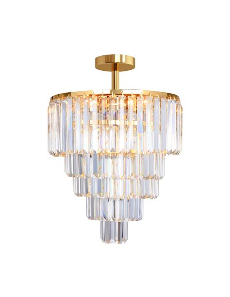 Quasar lampa sufitowa złota kryształowa C0506 05A B5E3 Zuma Line