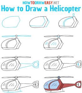 How To Draw A Helicopter How To Draw Easy
