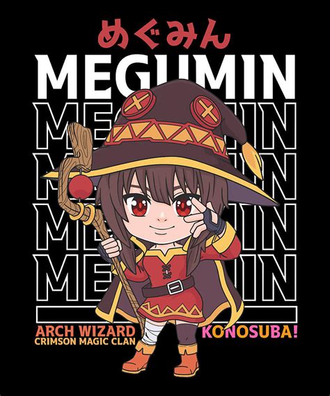 Megumin Chibi Funny T For Digital Art By Konosuba Fine Art America