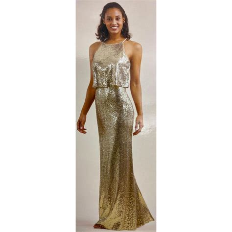 Jasmine Womens Glittering Gold Camisole Dress With Depop