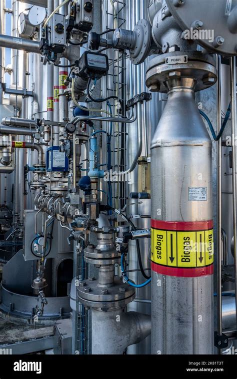 Usine de valorisation du biogaz purification du biogaz à partir de biochaste déchets verts et