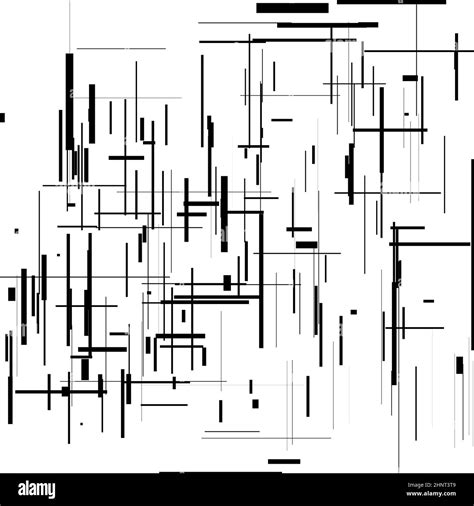 Random Chaotic Grid Mesh Pattern Geometric Texture With Random Lines Stock Vector