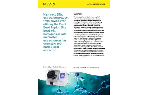 Automated Nucleic Acid Extraction From Bovine Liver Application Note