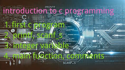 Introduction To C Programming Your First C Program Explainedmain Printf Scanfcomment
