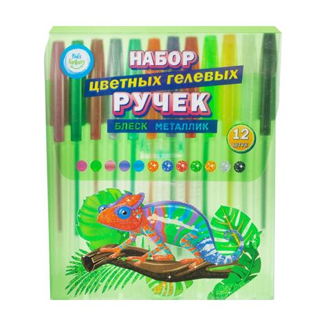 Набор цветных гелевых ручек, Kid`s Fantasy, 12 шт., в ассортименте ...