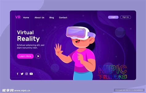 vr网页ui设计图 其他 广告设计 设计图库 昵图网nipic