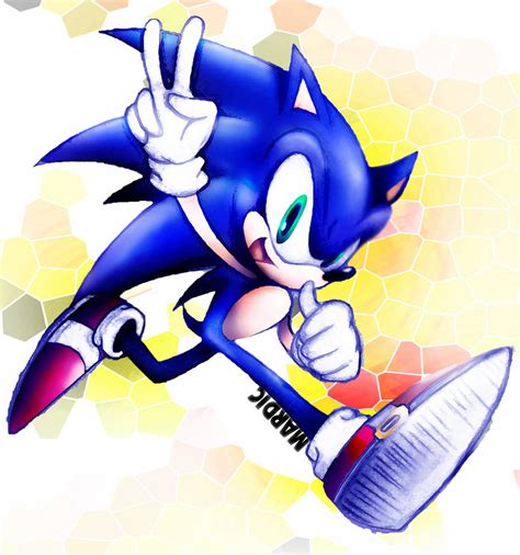 Blue Sonic By Mardic On Deviantart
