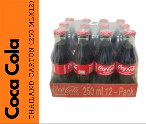 Thailand Coca Cola Classic Glass Bottle Carton 250 Ml X12 Lazada
