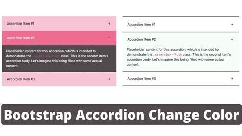 Bootstrap Accordion Color Change Youtube