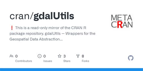 Github Cran Gdalutils This Is A Read Only Mirror Of The Cran R Package Repository Gdalutils