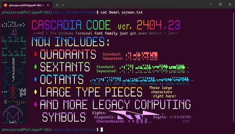 Cascadia Code And Nerd Fonts Cyberfella Ltd Enterprise It Sme