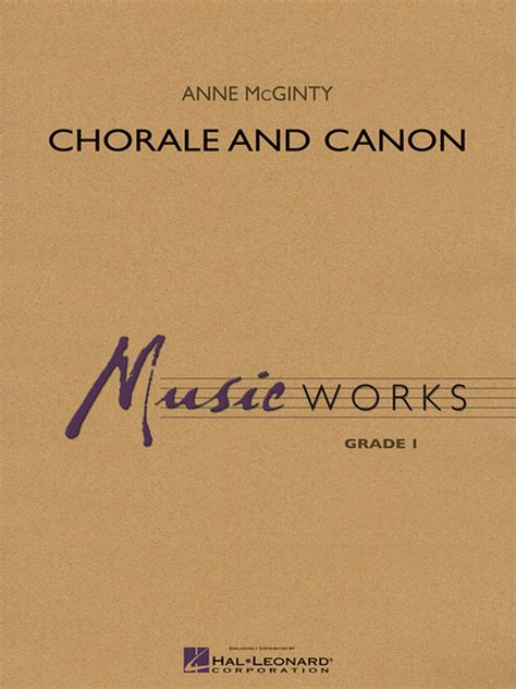 Chorale And Canon By Anne Mcginty Concert Band Sheet Music Sheet