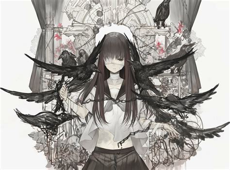 Dark Enigma Hd Wallpaper With A Mysterious Anime Aesthetic By Rayvon