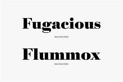 Bodoni Stencil Font Fontpath