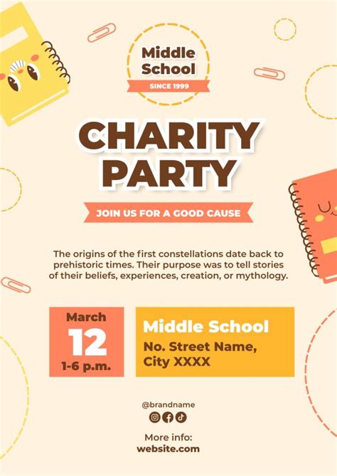 Customize This Creative Hand Drawn Middle School Poster Design For Free