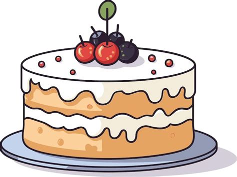 Premium Vector Vector Cake Delicacies Unwrapped Cake Vector