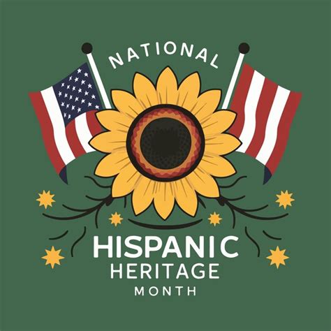 Национальный месяц испаноязычного наследия Векторная иллюстрация Simple